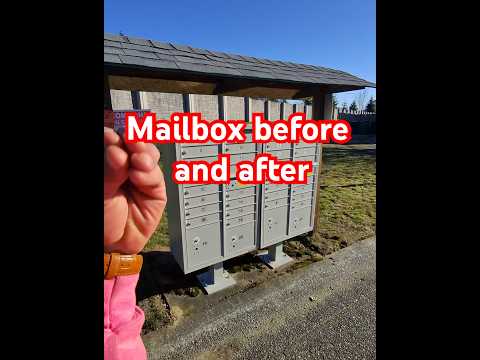 Before and after install #mailbox #homeimprovement #usps #postalservice #mailservice #install