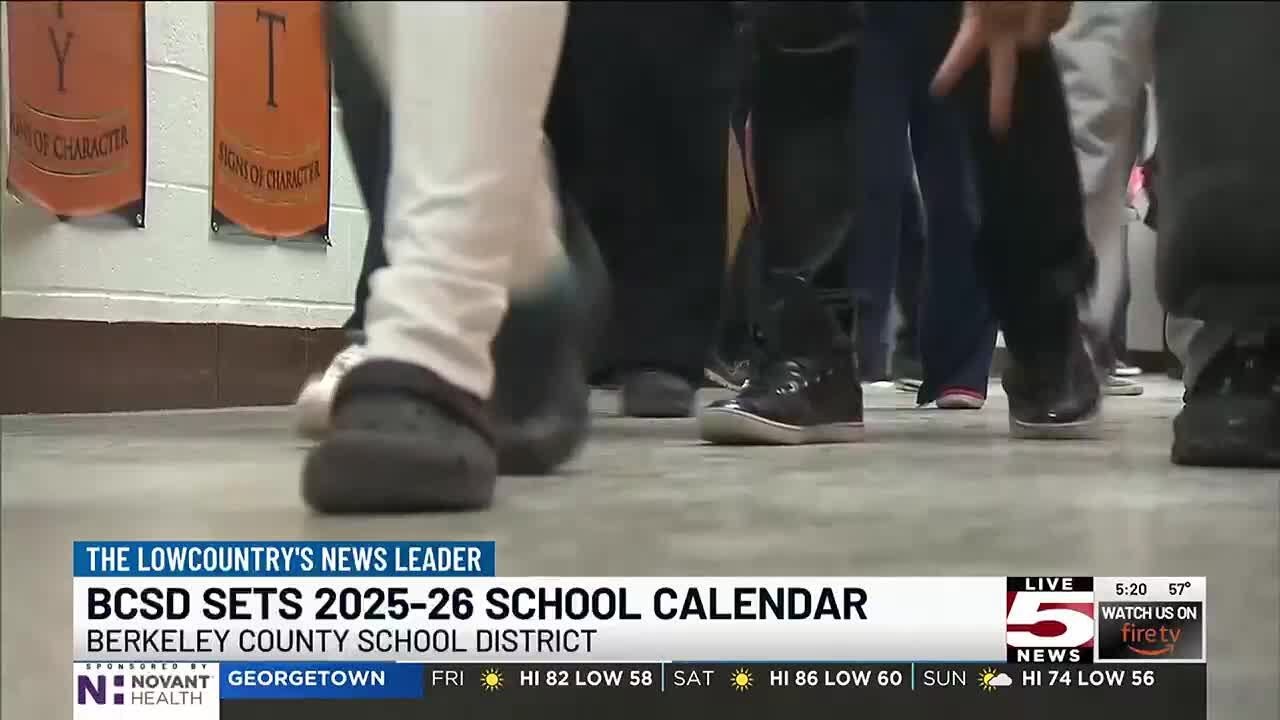 VIDEO: Berkeley County School District 2025-26 school calendar selected