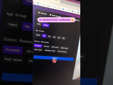 Let AI Generate Human Faces For You