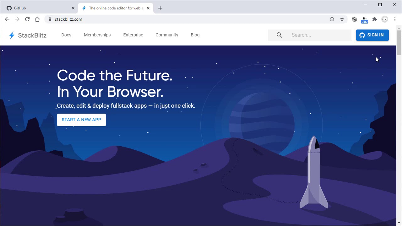 Stackblitz Online IDE Untuk Online Pemrograman Web Online