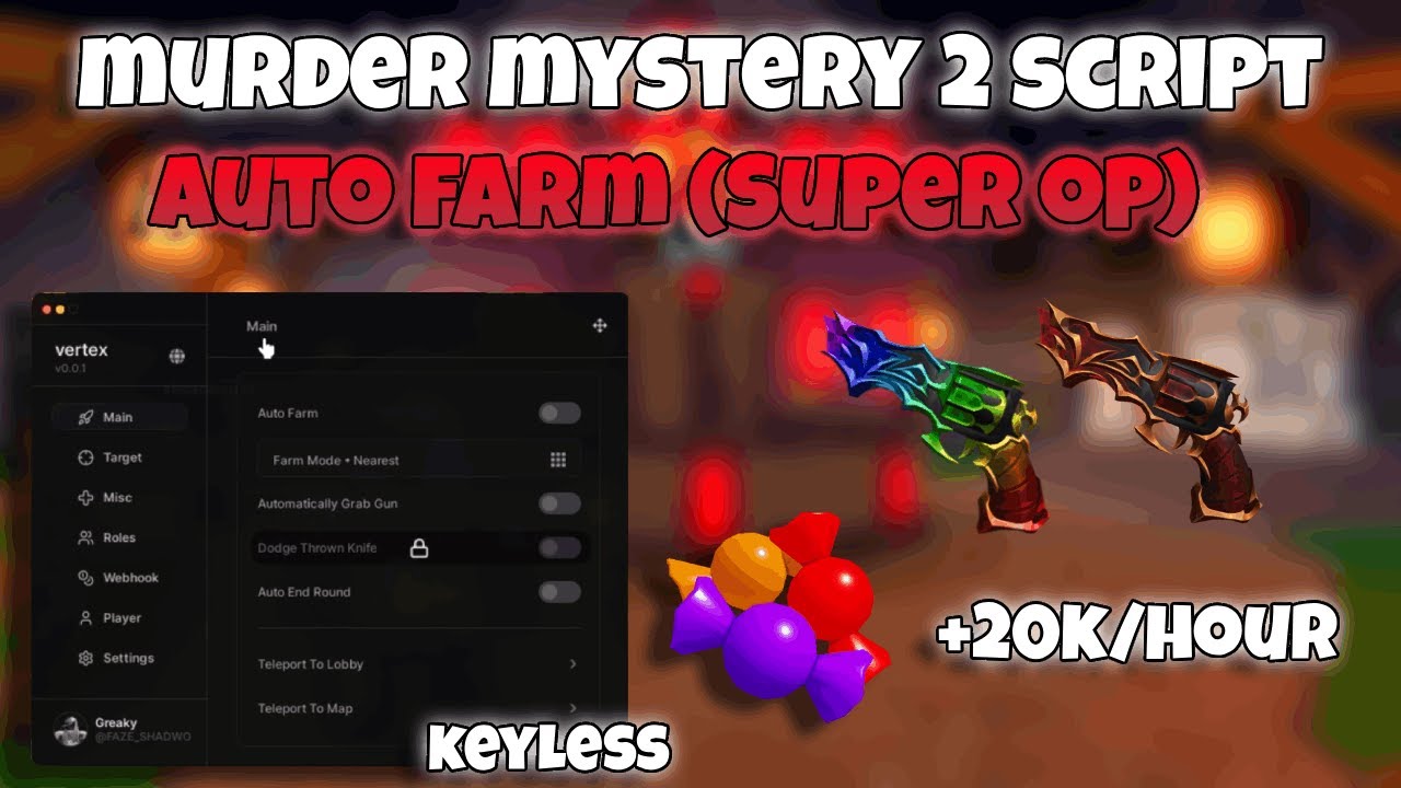 [BEST]🎃 MM2 AUTO FARM SCRIPT | MM2 HALLOWEEN EVENT - VERTEX HUB | MM2 AUTO FARM SCRIPT