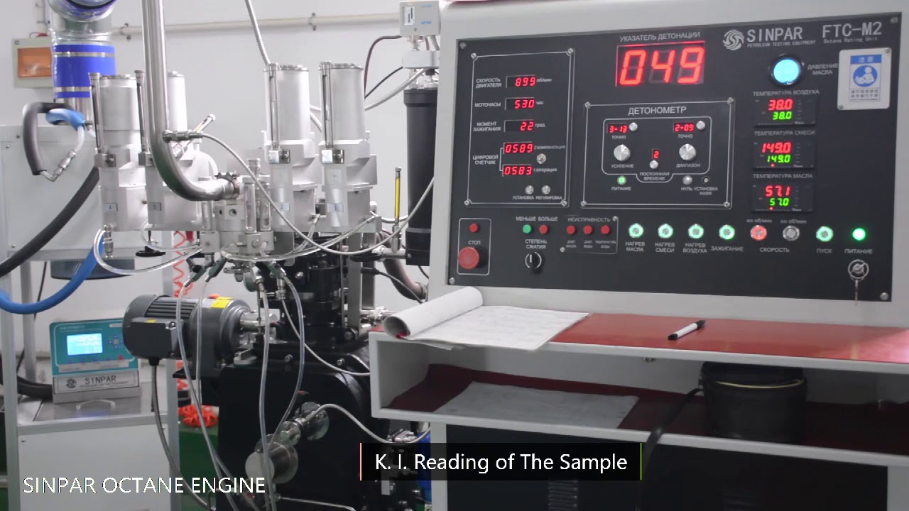 Octane Test Engine-MON ASTM D2700 Octane Rating Operation