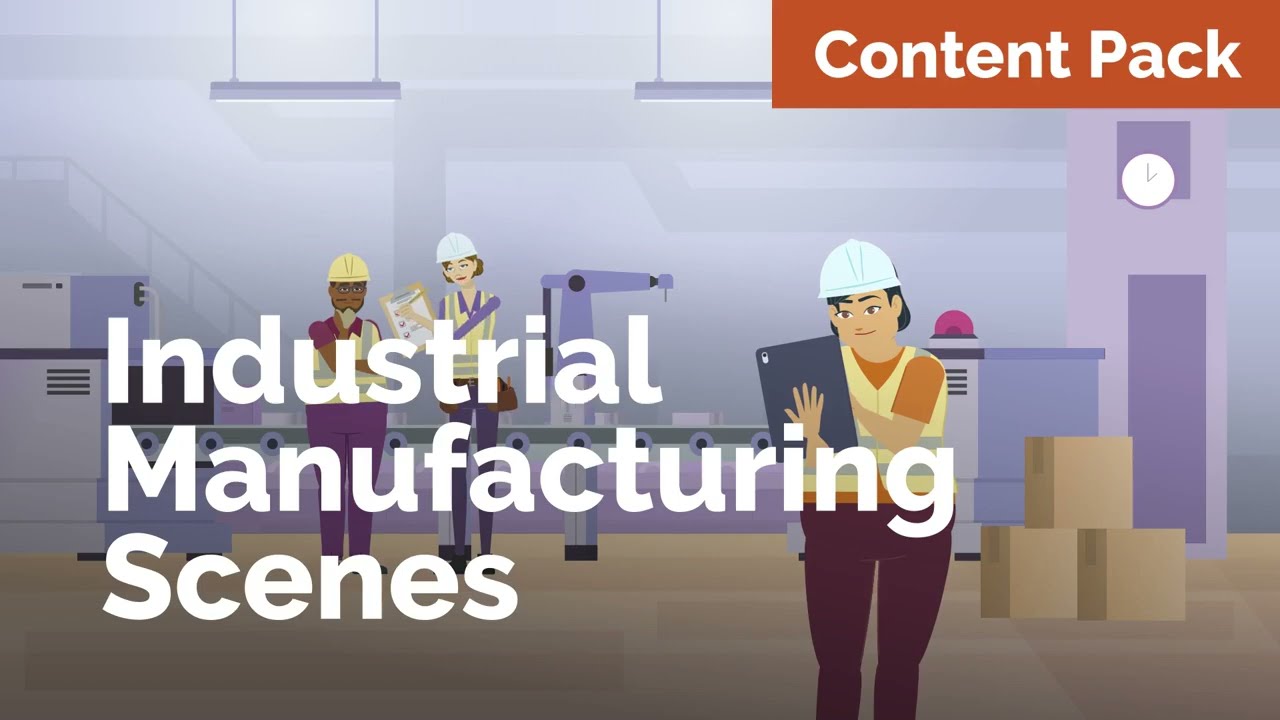Industrial Manufacturing Scenes | Vyond Video Templates