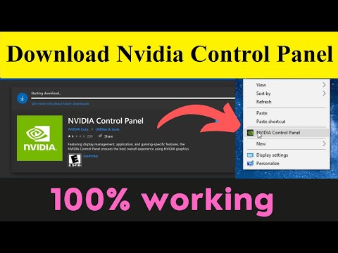 Download and install NVidia control panel in windows 11-10 Officially (Fast and Easy)