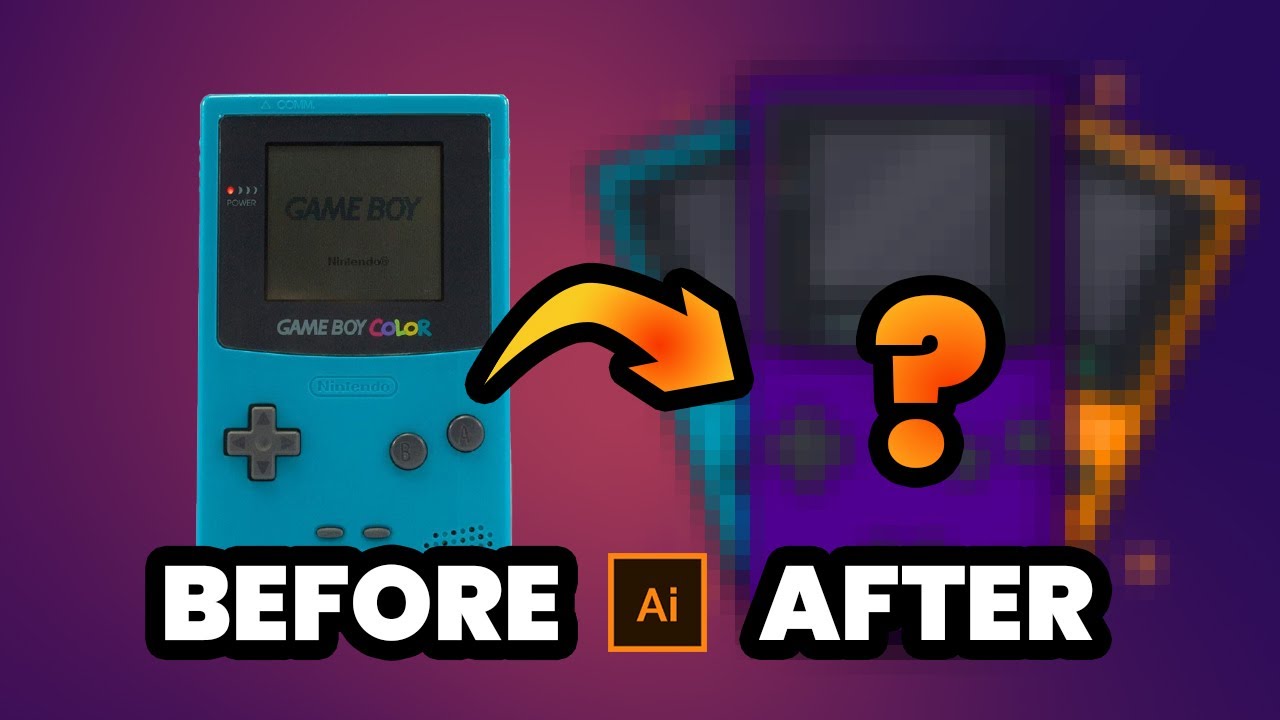 Nintendo Game Boy Illustration in Adobe Illustrator – Tutorial