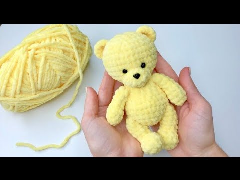 Crochet bear ONE HOUR 6" / Bear TUTORIAL / How to crochet bear / Little bear crochet pattern Etsy