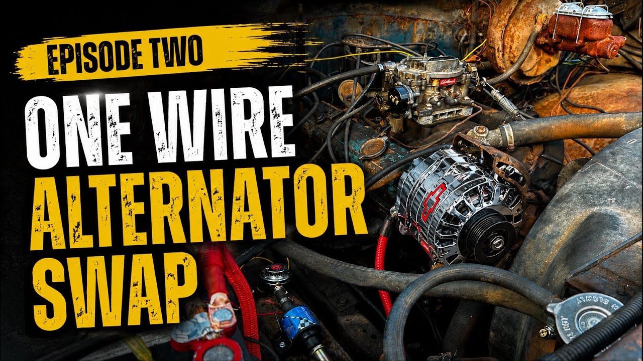Ep2 - Restoring Ole Blue - One Wire Alternator Swap