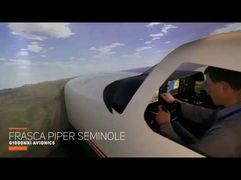 Frasca Piper Seminole Simulator with G1000NXi Avionics - Incredible Realism