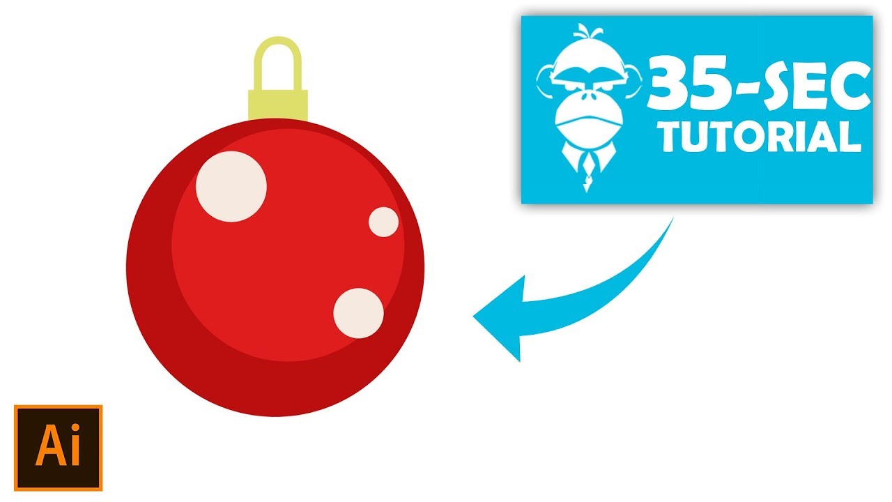 Flat Design Bauble - Illustrator Tutorial