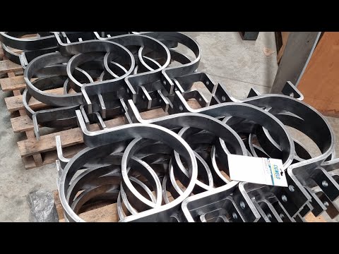 Making 329mm Pipe clamps out of 16mm steel!