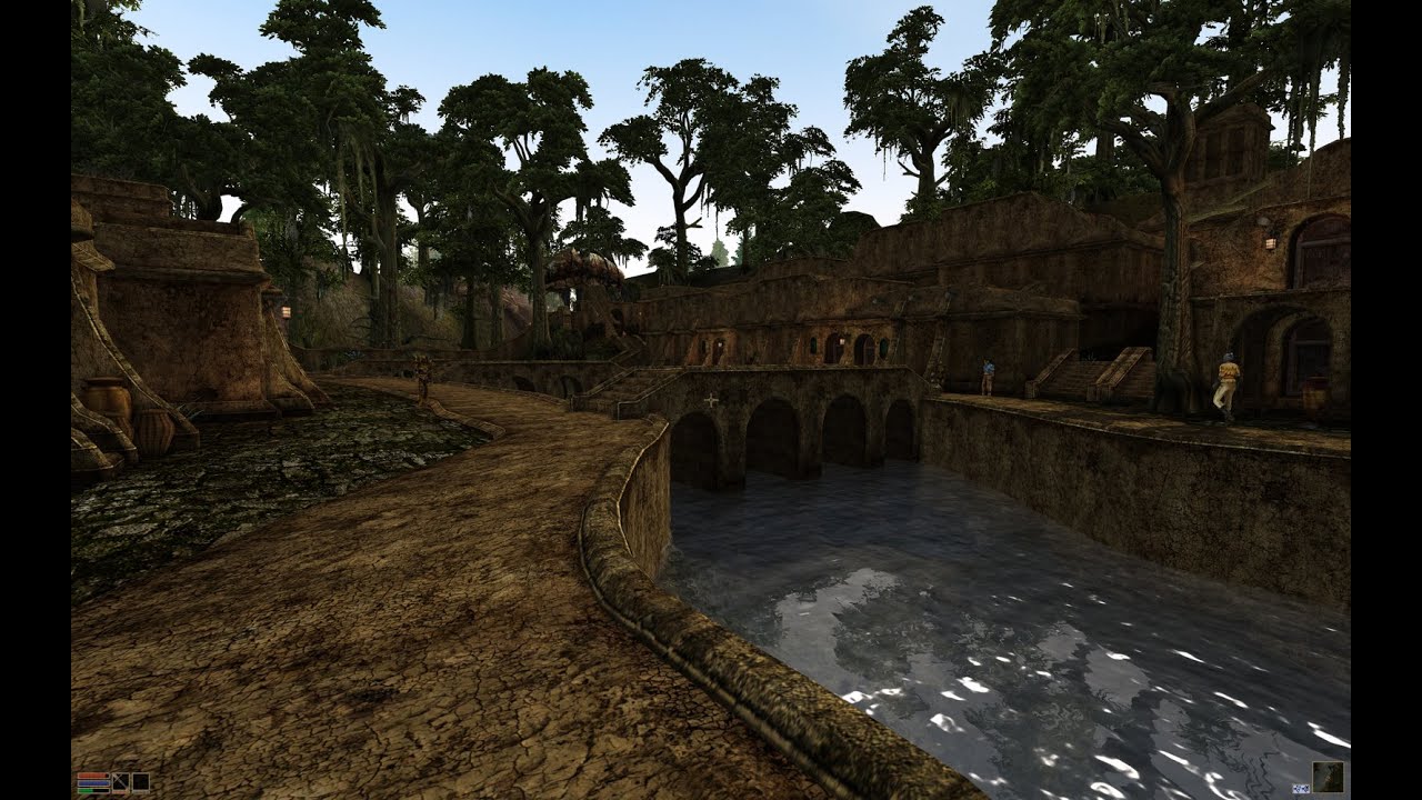 Morrowind – Balmora City Center HD Wallpaper