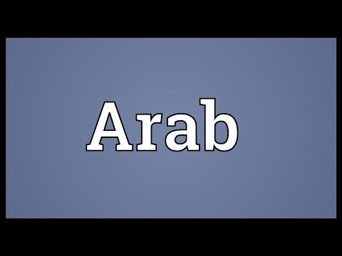 Arab Meaning