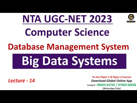 Big Data System in DBMS Video Lecture - Crash Course for UGC NET Computer science