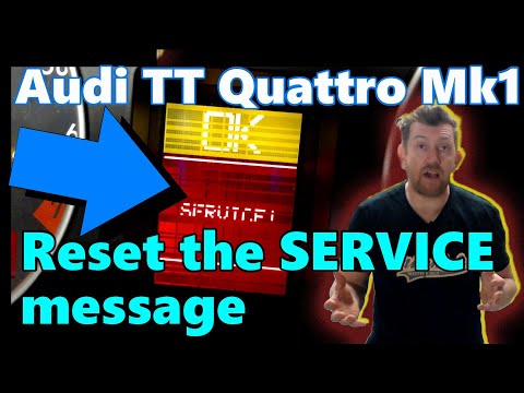 Audi TT Mk1 - How to reset the SERVICE warning message