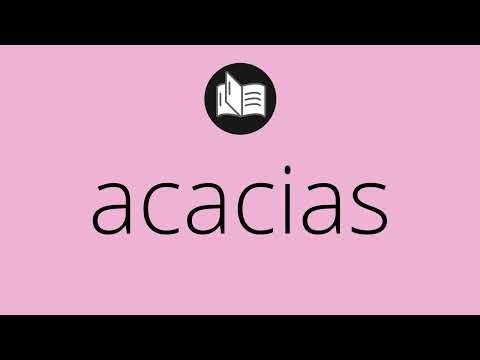 What ACACIAS means • Meaning of ACACIAS • acacias MEANING • acacias DEFINITION