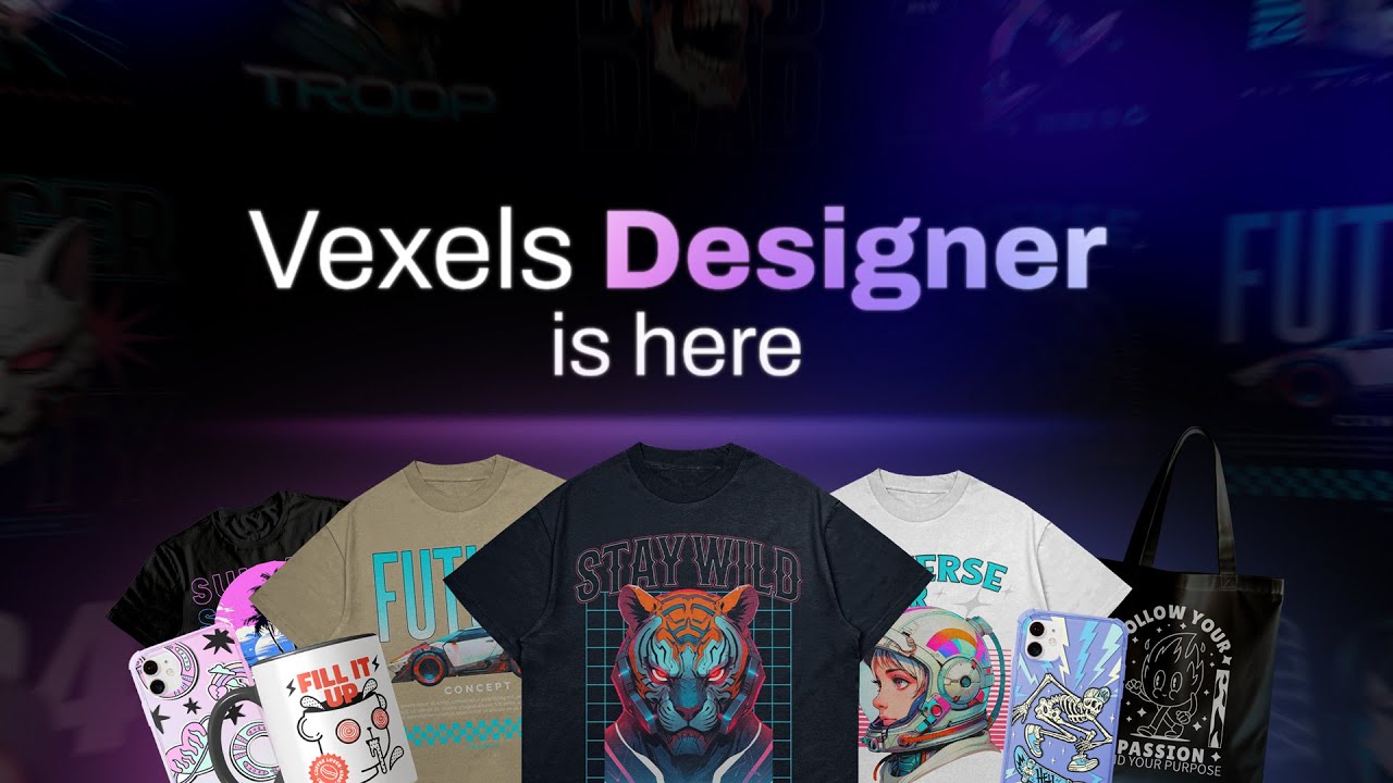 New Vexels Designer! Design online now!