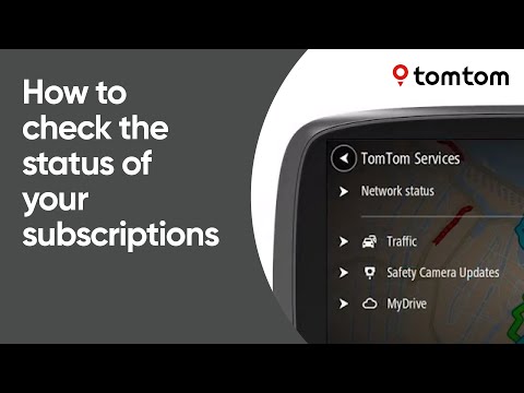 Checking the status of your TomTom services subscription