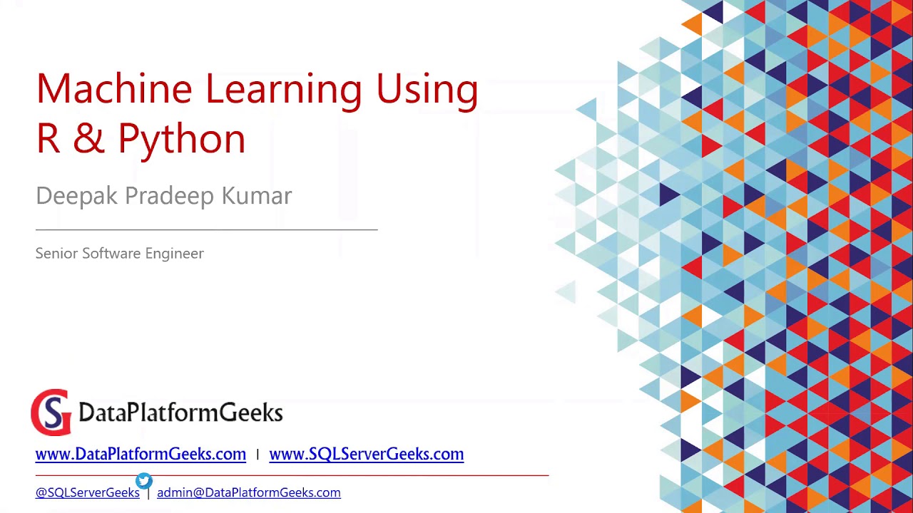 Machine Learning Basics using R Python by Deepak Pradeep Kumar