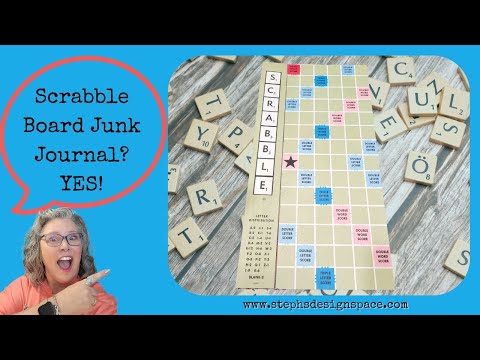 Turn a Scrabble Board into a Stunning Junk Journal