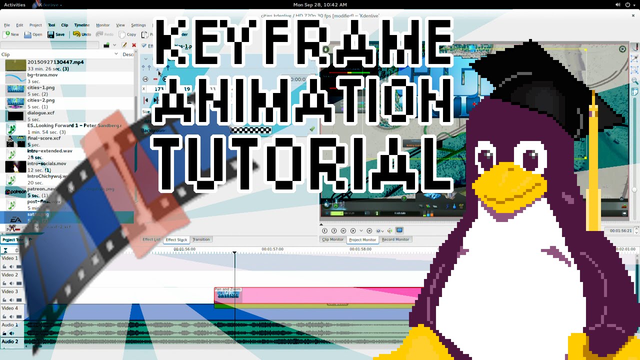 KdenLive Keyframe Animation Tutorial | The Linux Gamer
