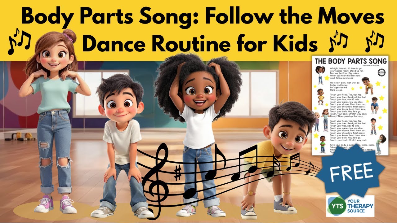 The Body Parts Song Follow the Moves Dance Routine