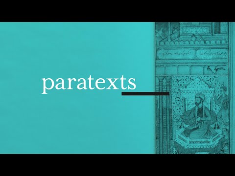 Paratexts Seeking Understanding - Call for Proposals
