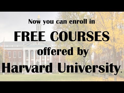 Free Courses offered by Harvard University