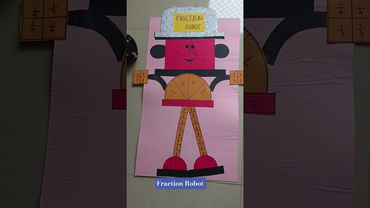 #fraction robot# maths#kidsactivities #project #fraction #robot