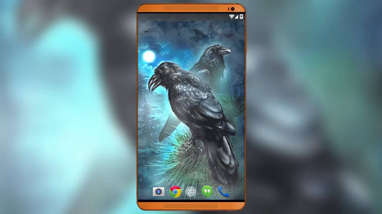 Black Crows Live Wallpaper