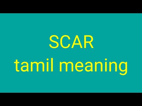 SCAR tamil meaning/sasikumar