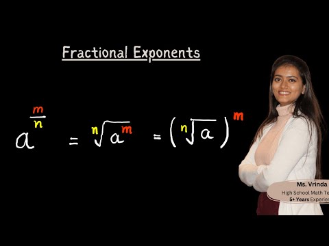 Fractional Exponents | Rational Exponents | Radicals