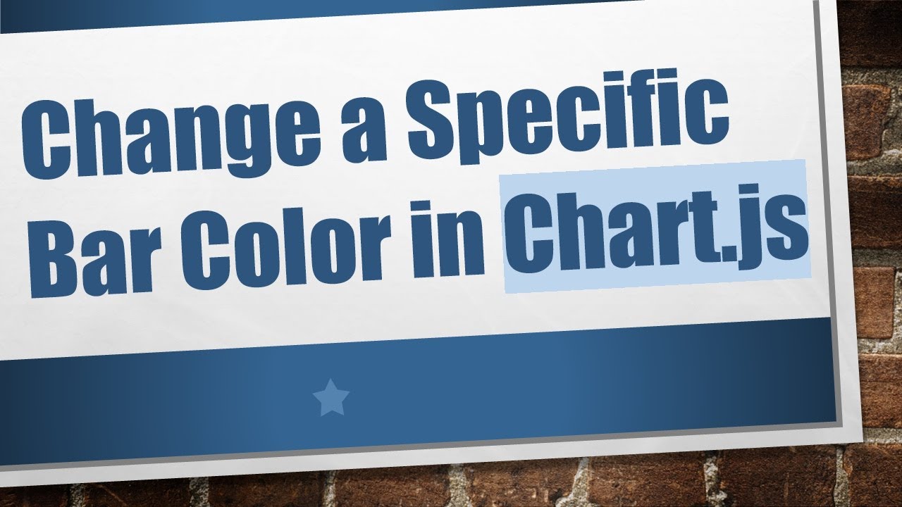 Change a Specific Bar Color in Chart.js