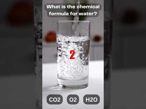 What is the Chemical Formula for Water #shorts