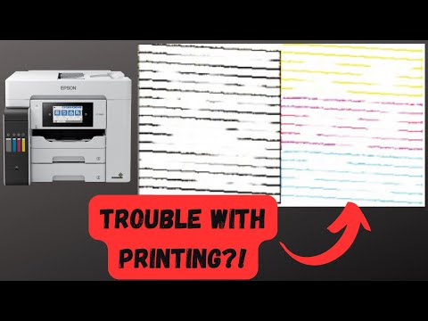 Epson ET 5800 & 5850 Printhead Cleaning - (Not Printing Colors or Black)