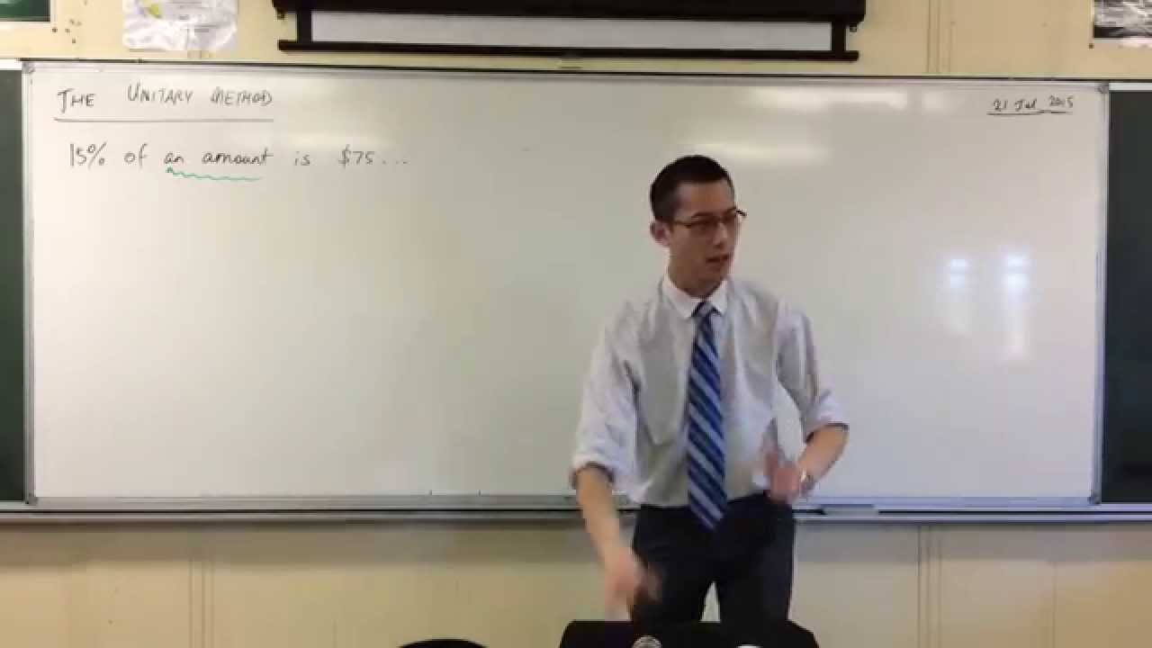 The Unitary Method (1 of 2: Introduction and Example)