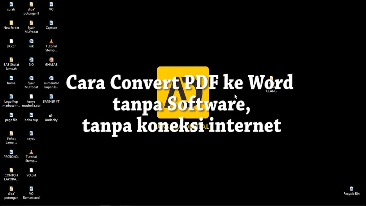 Cara convert PDF tanpa Software | OFFLINE Tanpa Internet [100% Works]