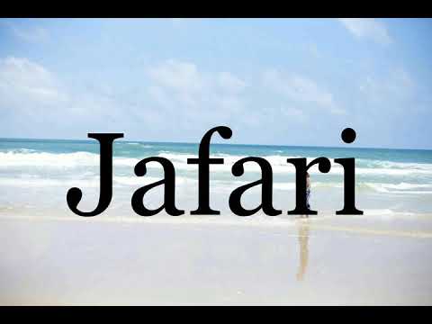 How To Pronounce Jafari????????????????????????Pronunciation Of Jafari
