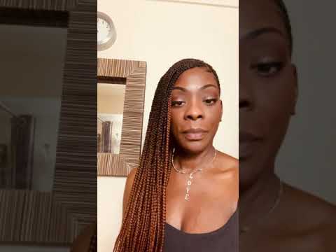 Lemonade braided wig in the number 1 33. It’s about 30 to 35 inches long with a 6.5×4 closure.