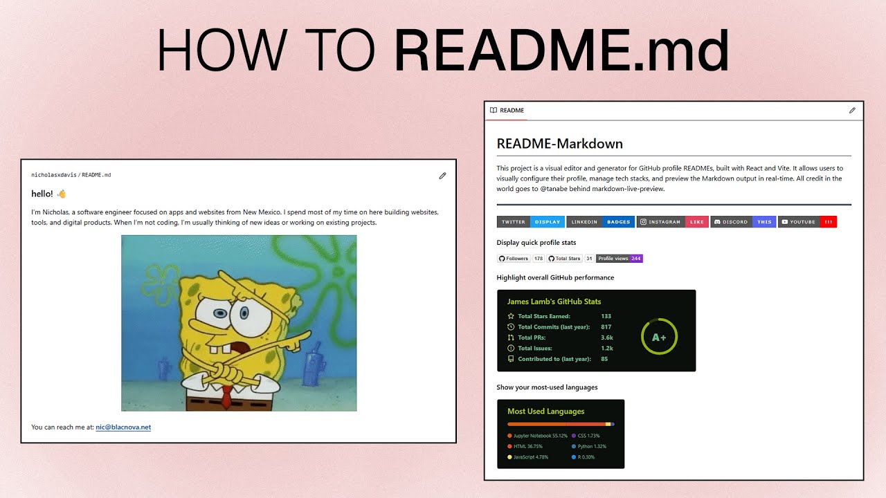 Turn Your GitHub into a Portfolio with README.md (make better README)