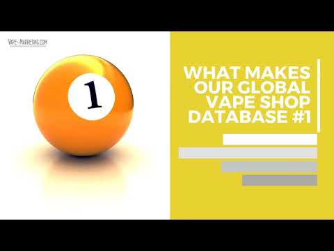 Global Vape Shop UK Database Leads