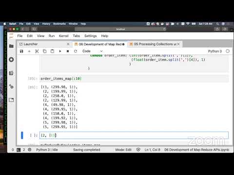 Python Live Workshop - 08 Developing and Using Map Reduce APIs