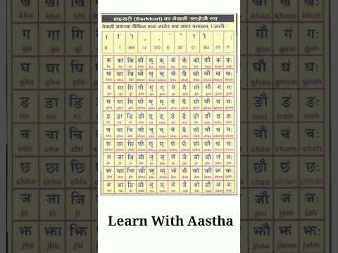 Barakhadi in Hindi to English #shorts
