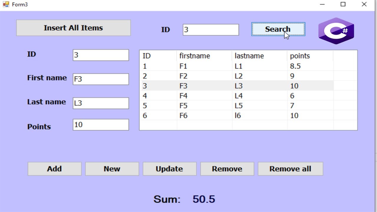 Search in listview using textbox without database in C#