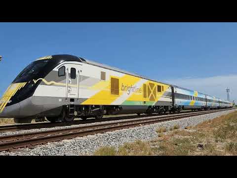 FAST TRAINS IN MIAMI: Brightline, TriRail, Amtrak, and FEC! 8/6/22