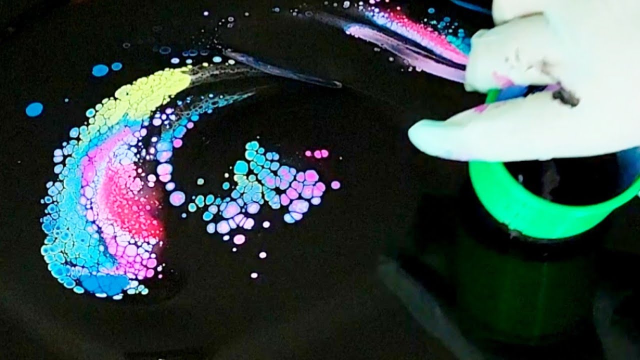 Open Cup Acrylic Pour GALAXY 🌌 ~ 2 Simple Ingredients.  Paint Pouring Tutorial ~ Fluid Art!