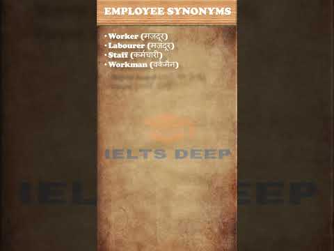 Employee synonyms #ielts #english