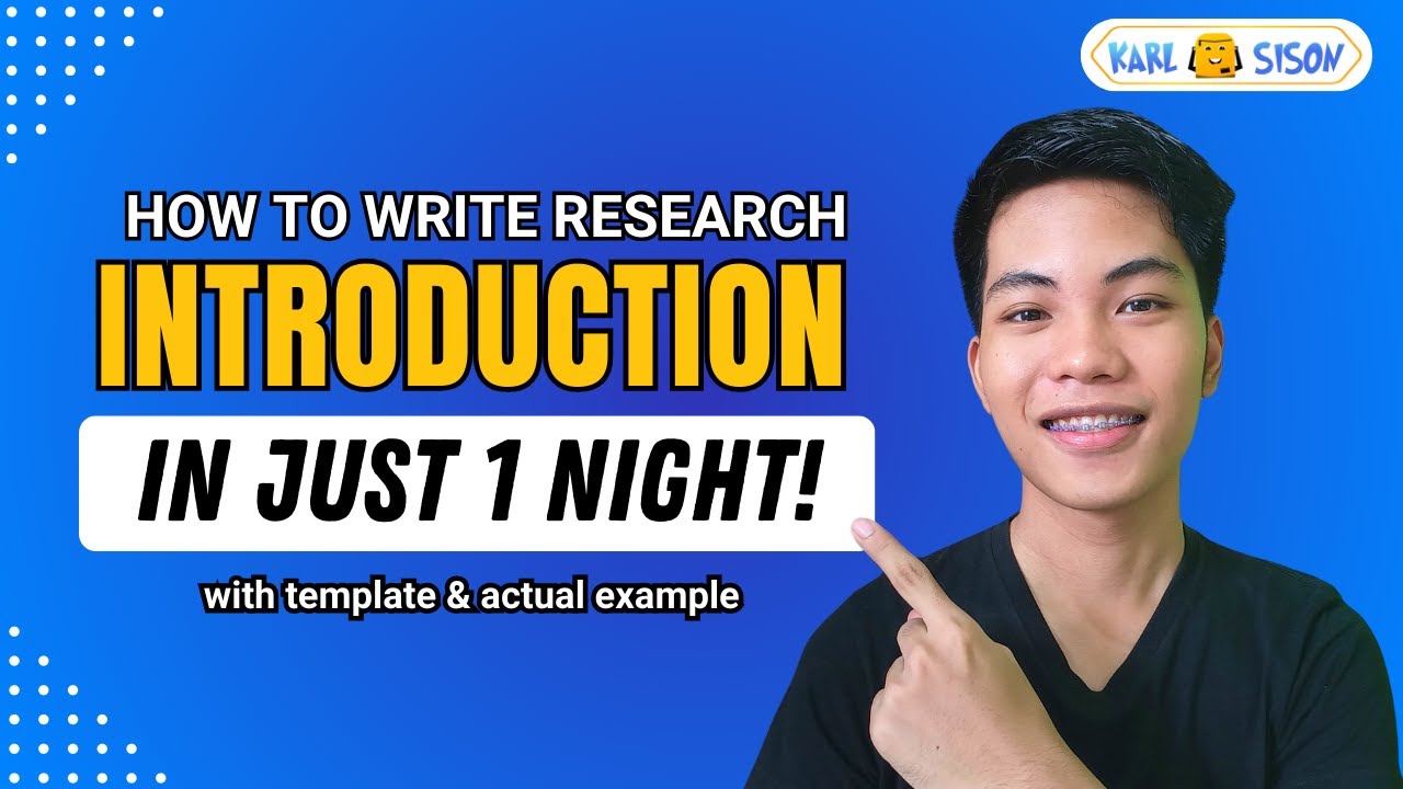 Write the INTRODUCTION/BACKGROUND OF THE STUDY in just 1 NIGHT! | Thesis Secret Tricks
