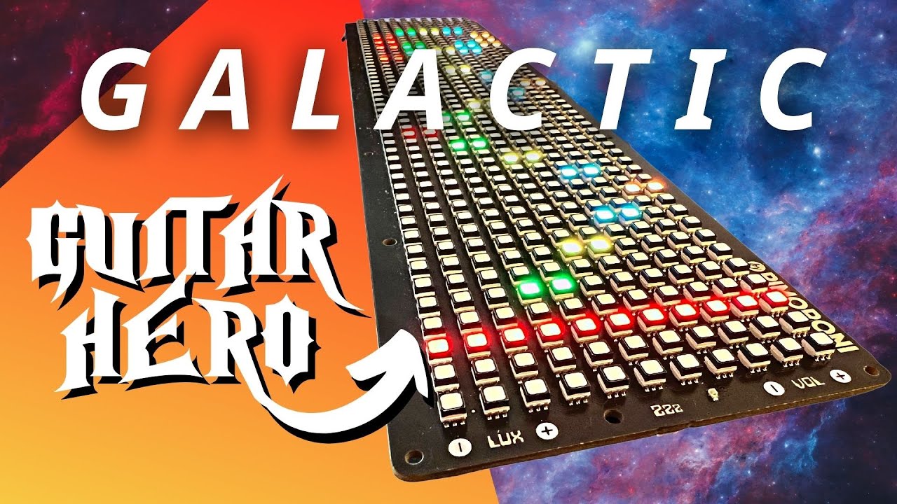 Make your own Galactic Guitar Hero game - using a Pimoroni Galactic Unicorn