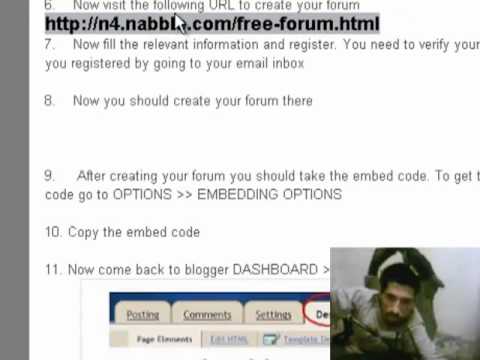 How to make a Forum to a Blogger blog.