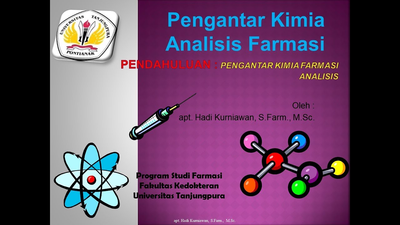 Meeting Kimia Analisis 1: Pengantar Kimia Analisis Farmasi